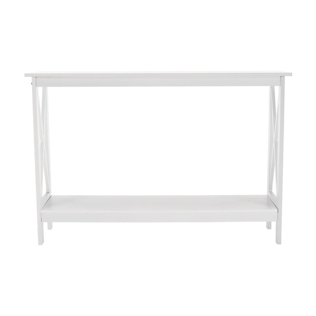 Konzolasztal, fa, fehér - CROISADE - ️ Időtálló design, kedvező áron ️ ...